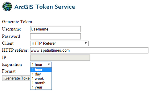 ArcGIS for Server Long Tokens