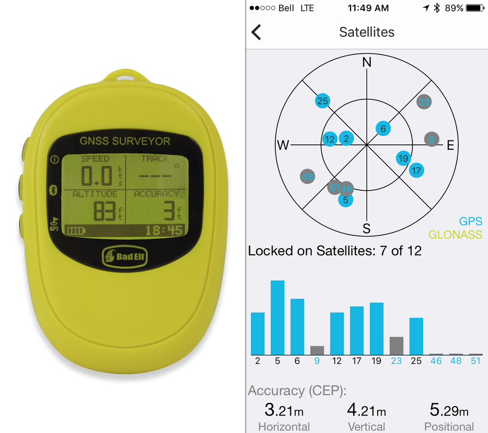 iOS ArcGIS Collector 10.4 with the Bad Elf GNSS Surveyor