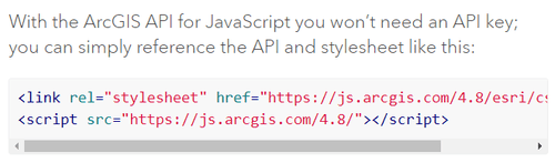 ArcGIS JavaScript API Key Please